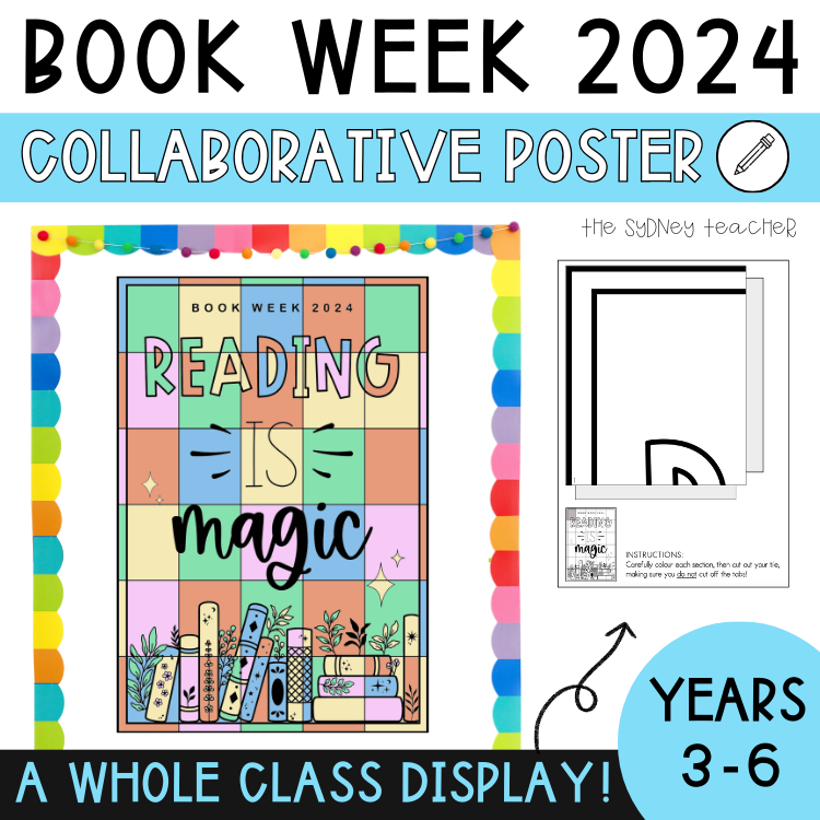 Book Week Themed Collaborative Poster 2024 ⭐️ The Sydney Teacher