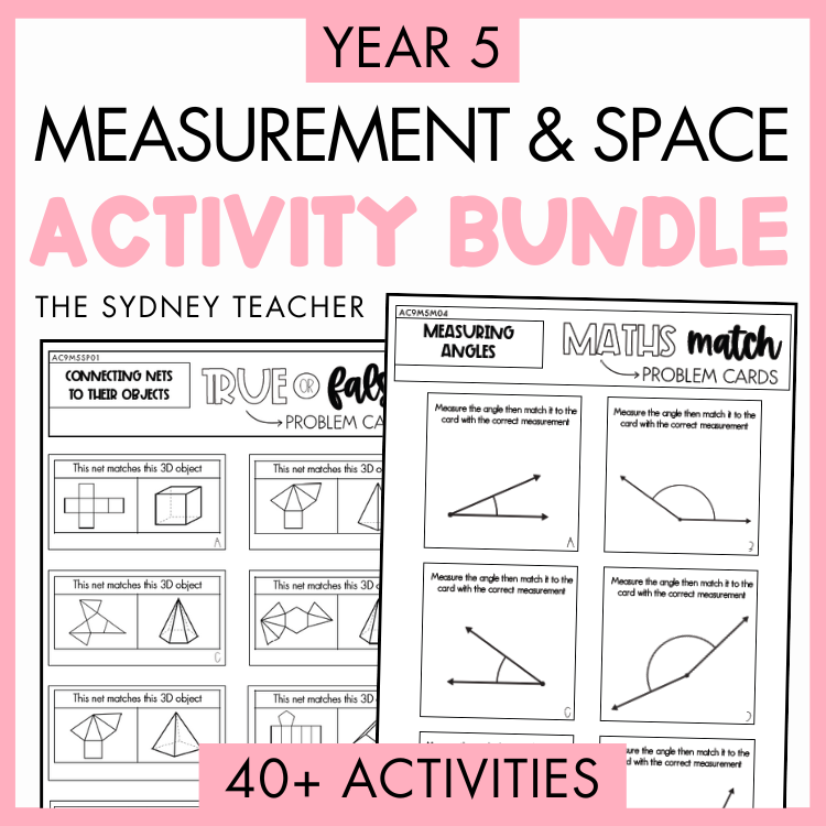 Year 5 Measurement & Space Activity Bundle ⭐️ The Sydney Teacher