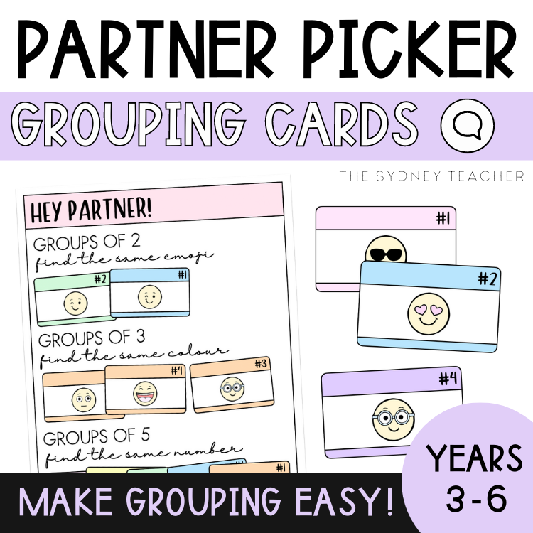 Partner Pickers ⭐️ The Sydney Teacher
