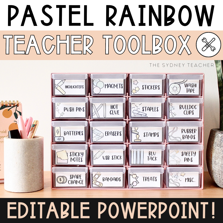 Pastel Rainbow Teacher Toolbox ⭐️ The Sydney Teacher