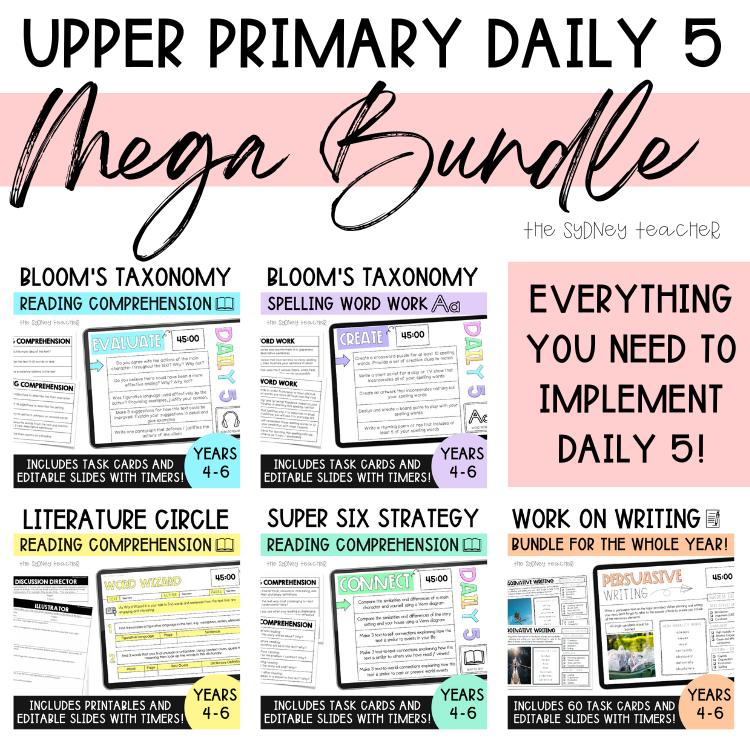 Daily 5 MEGA Bundle for Upper Primary ⭐️ The Sydney Teacher