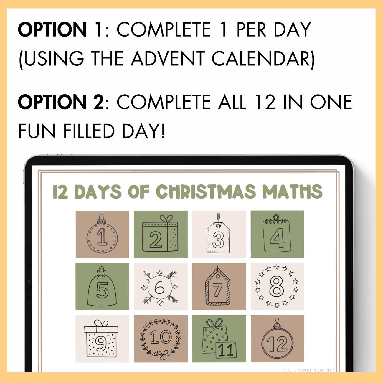 12 Days of Christmas Maths Puzzles ⭐️ The Sydney Teacher