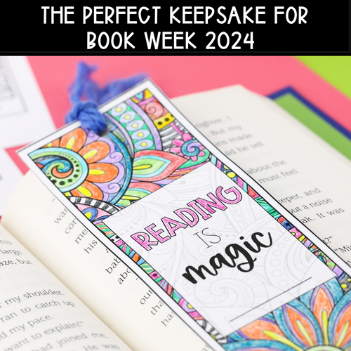 Book Week ‘Reading is Magic’ Colouring In Bookmarks 2024 ⭐️ The Sydney ...