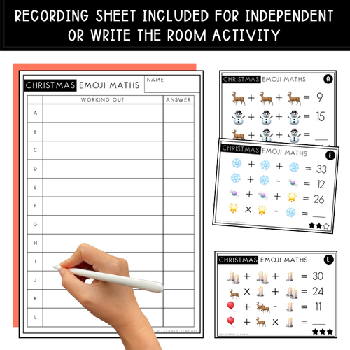 FREE DOWNLOAD Christmas Emoji Maths | Years 3-6 ⭐️ The Sydney Teacher