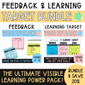 Feedback & Learning Target Sticky 'Post It' Notes Bundle ⭐️ The Sydney ...