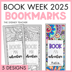 Book Week ‘Book an Adventure’ Colouring In Bookmarks 2025 ⭐️ The Sydney ...