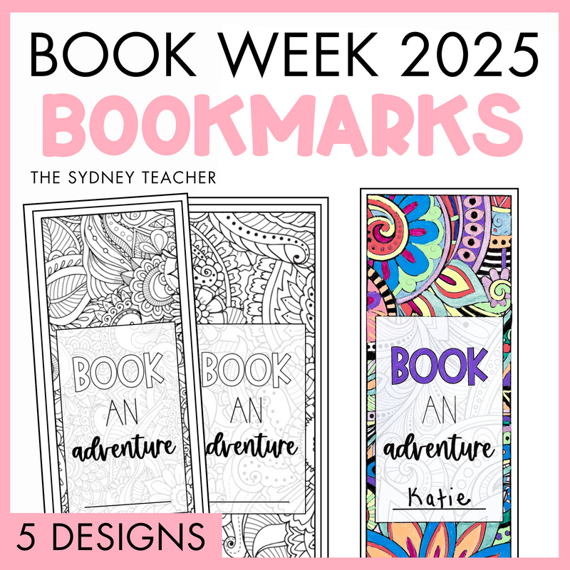 Book Week ‘Book an Adventure’ Colouring In Bookmarks 2025 ⭐️ The Sydney ...