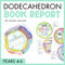 Dodecahedron Book Report - Perfect for Christmas / End of Year ⭐️ The ...