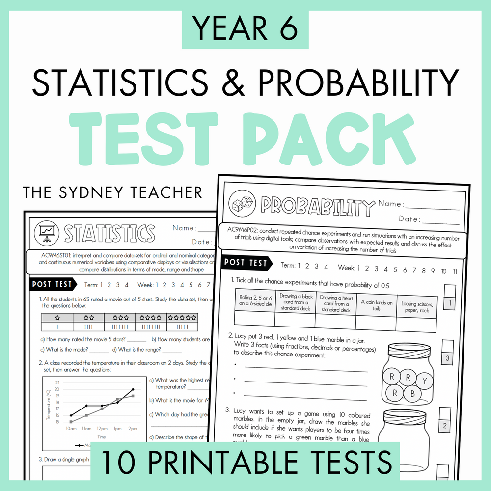 Year 6 Maths Test MEGA Bundle ⭐️ The Sydney Teacher