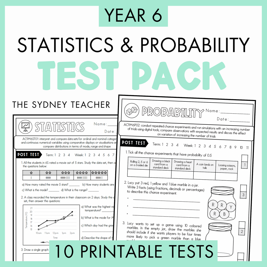 Year 6 Maths Test MEGA Bundle ⭐️ The Sydney Teacher