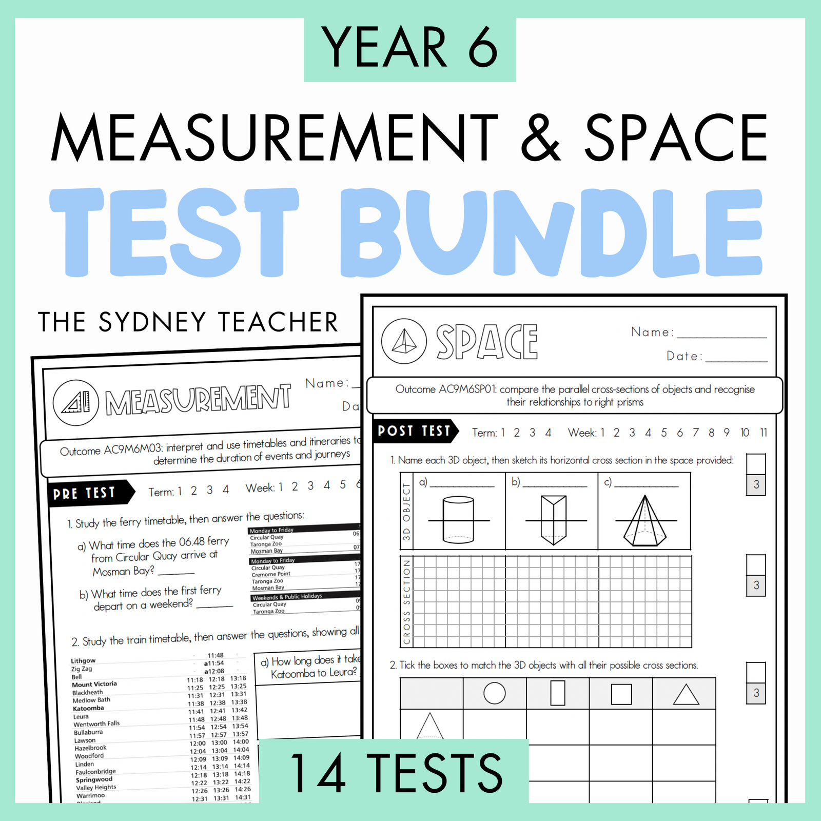 Year 6 Maths Test MEGA Bundle ⭐️ The Sydney Teacher