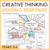 Creative Thinking Reading Response Pack ⭐️ The Sydney Teacher