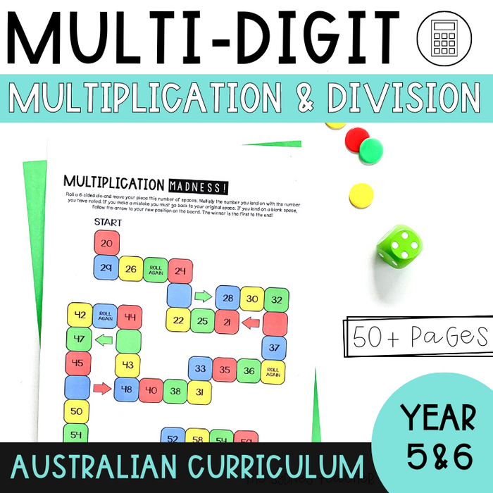 Multi-Digit Multiplication and Division Pack ⭐️ The Sydney Teacher
