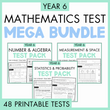 Year 6 Maths Test MEGA Bundle ⭐️ The Sydney Teacher