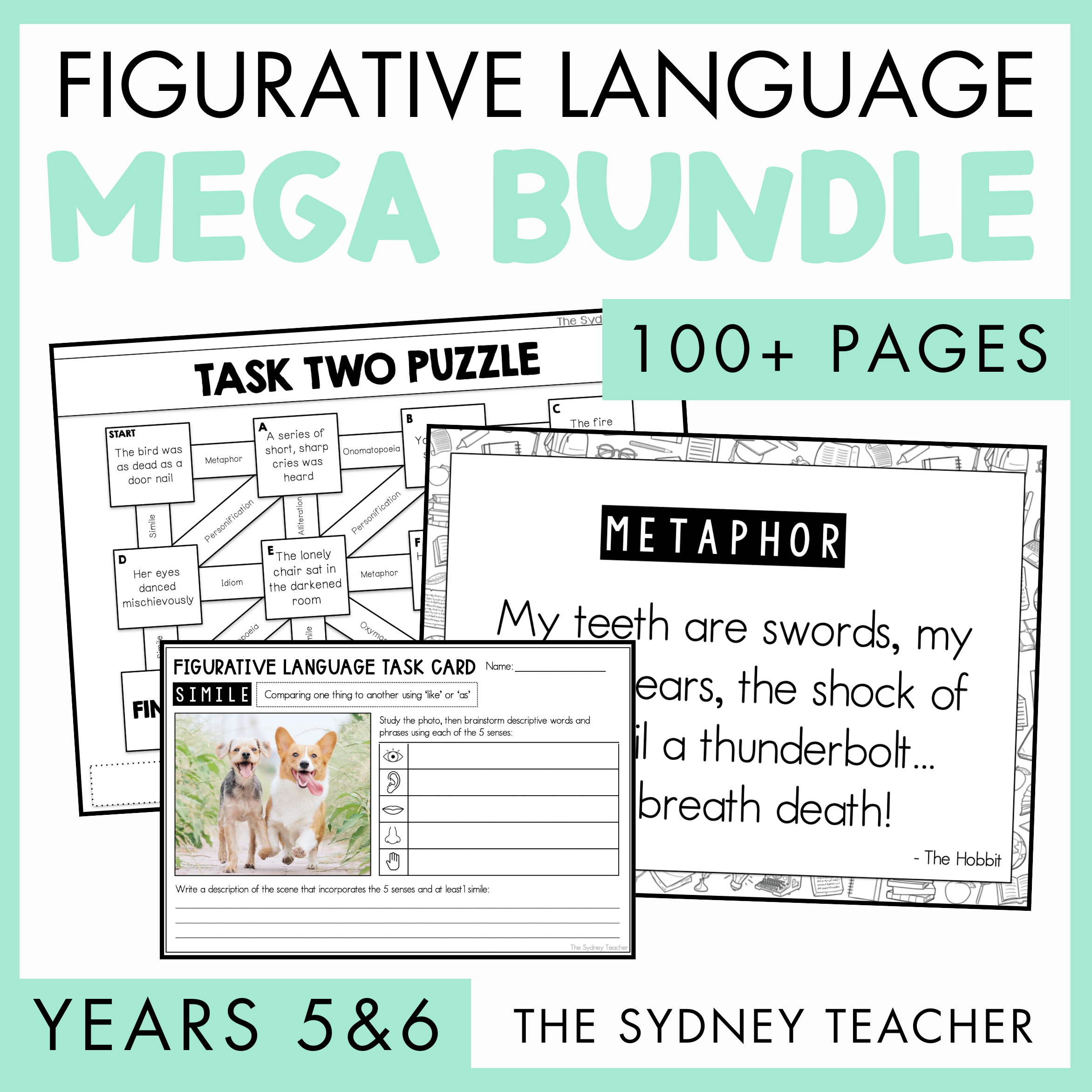 Figurative Language in Literature MEGA Bundle ⭐️ The Sydney Teacher