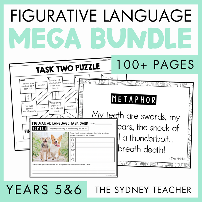 Figurative Language in Literature MEGA Bundle ⭐️ The Sydney Teacher
