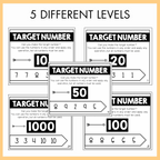 Maths Warm-Up: Target Number ⭐️ The Sydney Teacher