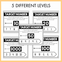 Maths Warm-Up: Target Number ⭐️ The Sydney Teacher