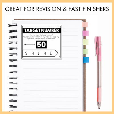 Maths Warm-Up: Target Number ⭐️ The Sydney Teacher