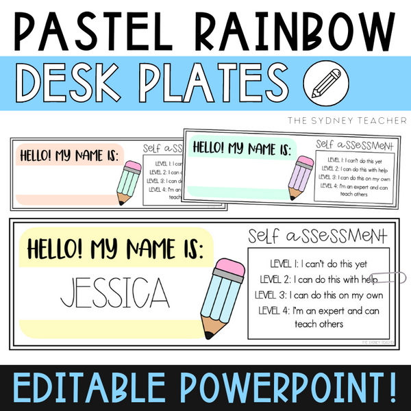 Pastel Rainbow Visual Timetable ⭐️ The Sydney Teacher