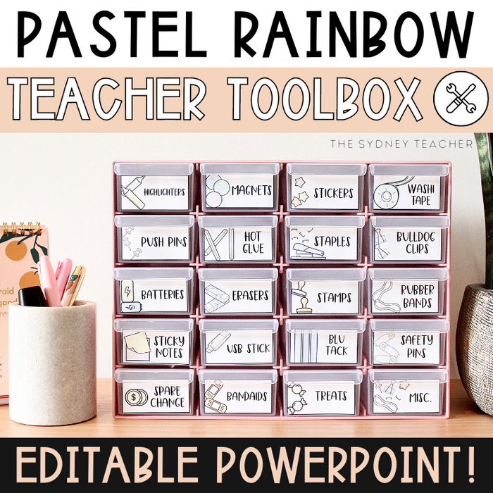 Pastel Rainbow Visual Timetable ⭐️ The Sydney Teacher
