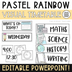 Pastel Rainbow Visual Timetable ⭐️ The Sydney Teacher