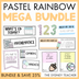 Pastel Rainbow Visual Timetable ⭐️ The Sydney Teacher