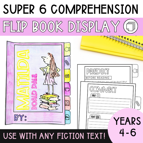 Super Six Comprehension Flip Book ⭐️ The Sydney Teacher