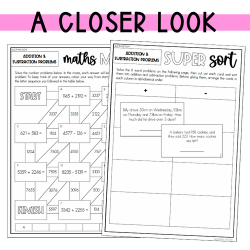 Year 5 Number & Algebra Pack: Mathematics Problem Solving (AC9M5N09) ⭐️ ...