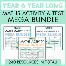 Year 6 Maths Test MEGA Bundle ⭐️ The Sydney Teacher