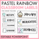 Pastel Rainbow Tote Tray / Classroom Labels ⭐️ The Sydney Teacher