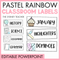Pastel Rainbow Tote Tray / Classroom Labels ⭐️ The Sydney Teacher