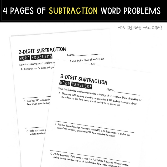 Addition and Subtraction Fact Fluency Pack