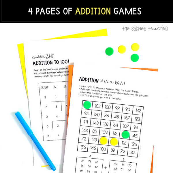 Addition and Subtraction Fact Fluency Pack ⭐️ The Sydney Teacher