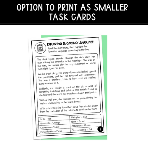 Figurative Language Short Stories ⭐️ The Sydney Teacher