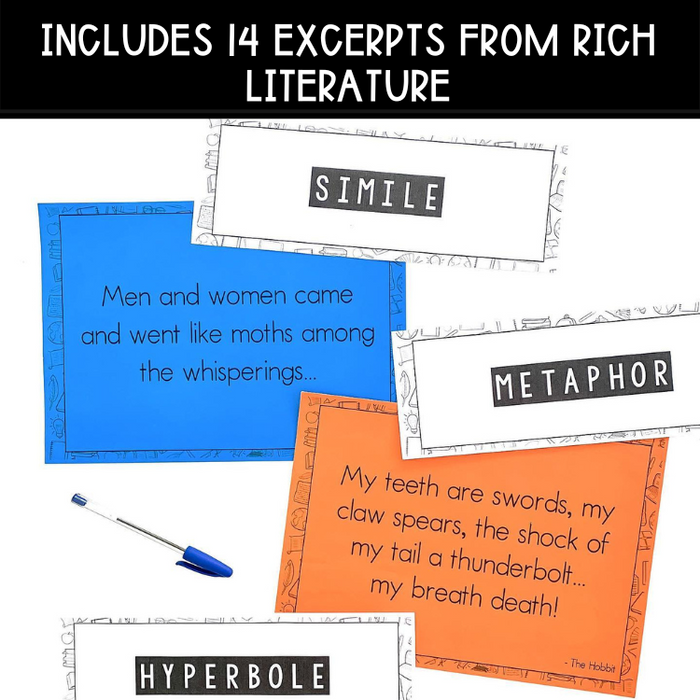 Figurative Language Task Cards ⭐️ The Sydney Teacher