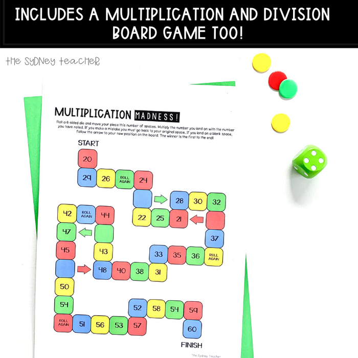 Multi-Digit Multiplication and Division Pack ⭐️ The Sydney Teacher