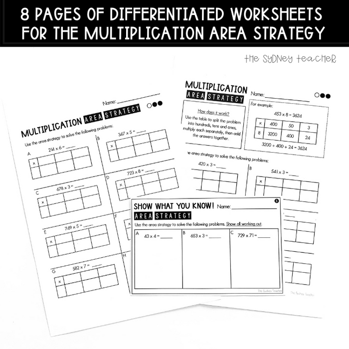 Multi-Digit Multiplication and Division Pack ⭐️ The Sydney Teacher