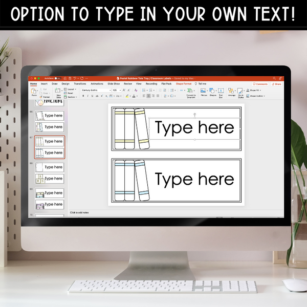 Pastel Rainbow Tote Tray / Classroom Labels ⭐️ The Sydney Teacher
