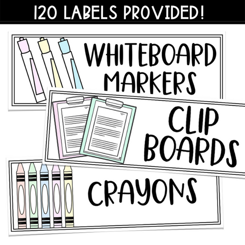 Pastel Rainbow Tote Tray / Classroom Labels ⭐️ The Sydney Teacher