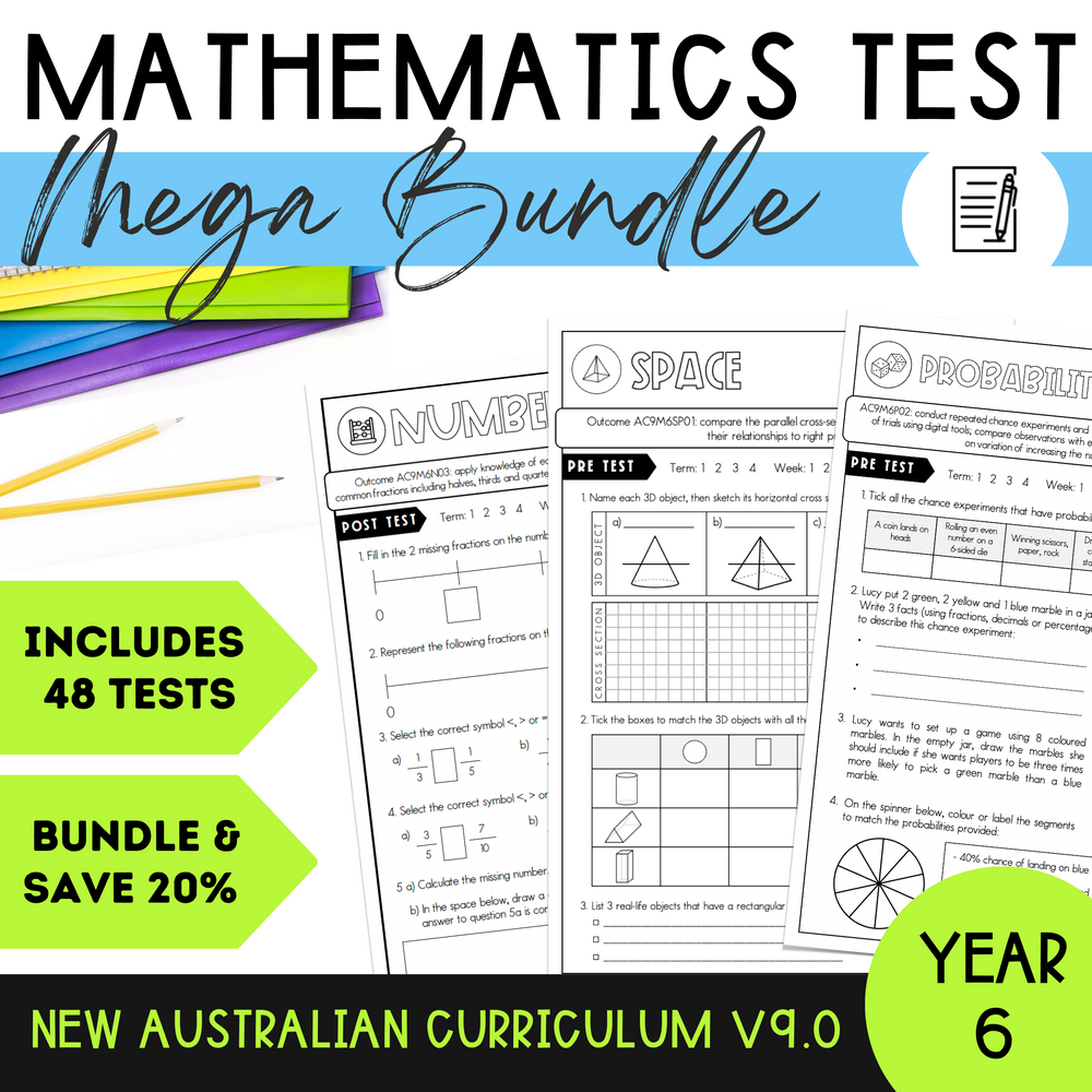 Year 6 Test MEGA Bundle ⭐️ The Sydney Teacher