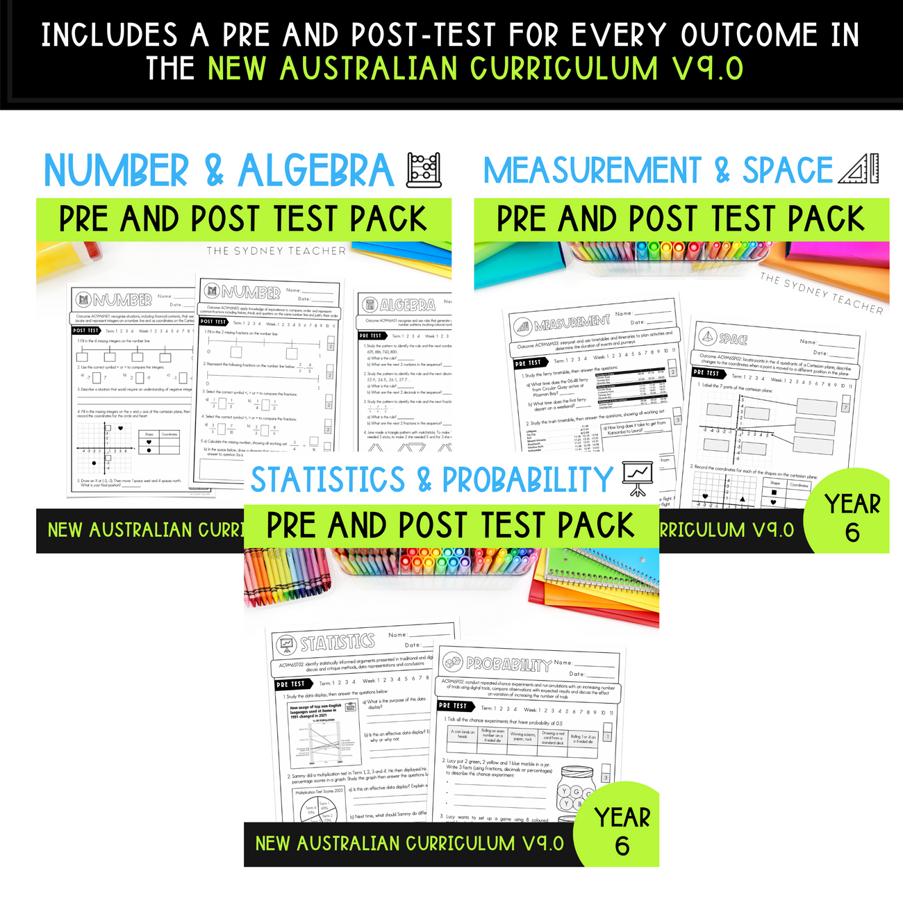 Year 6 Test MEGA Bundle ⭐️ The Sydney Teacher